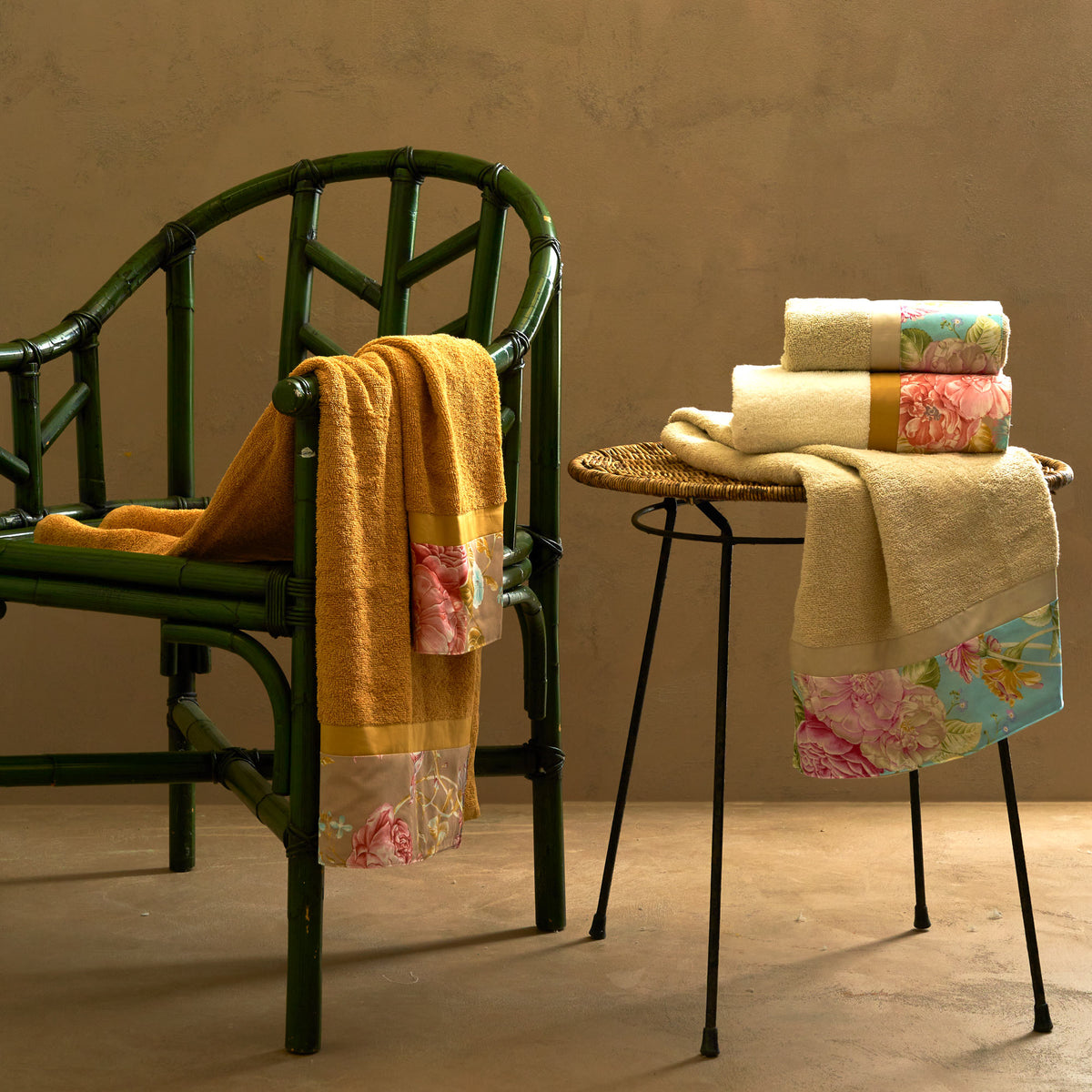 Set 2 Coppie di Spugna con Balza in Percalle Giverny - Lisola