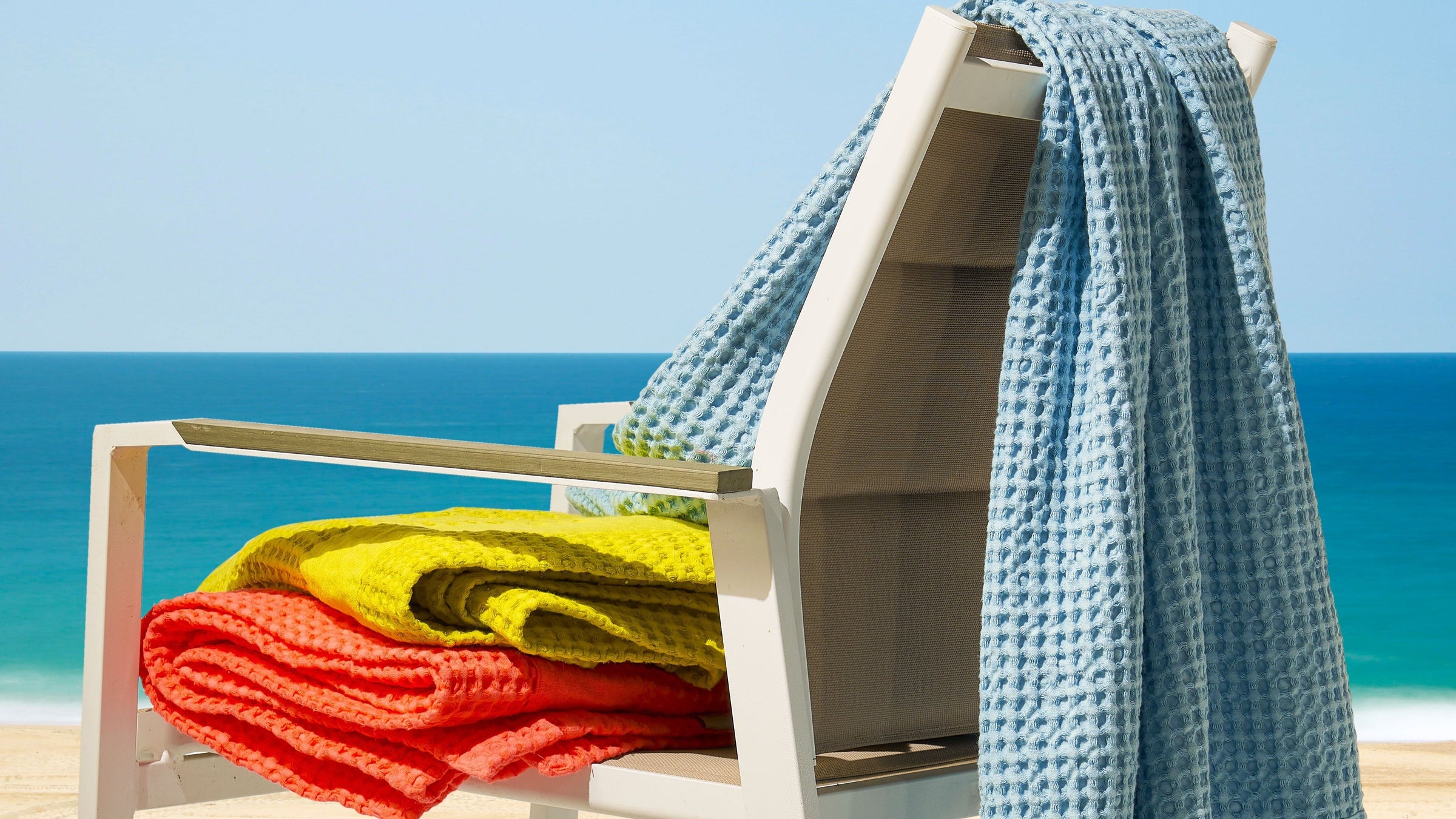 Teli mare in spugna, cotone, lino e microfibra